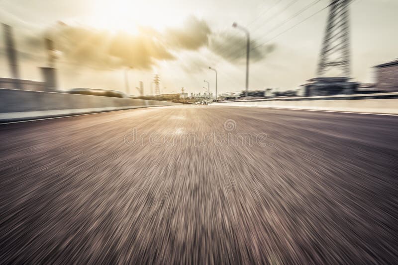 Background of Road and Sky,motion Blur Stock Image - Image of country ...