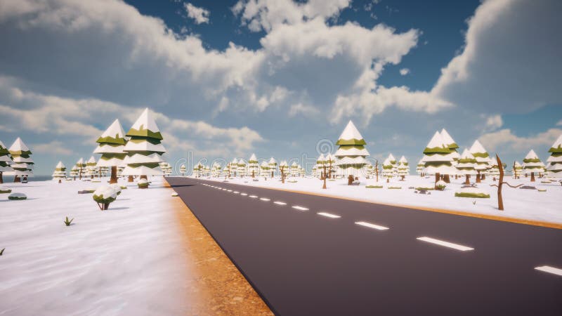 Background of a Road without Vehicles and People with a Natural ...