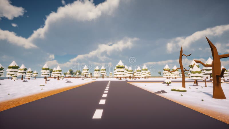 Background of a Road without Vehicles and People with a Natural ...