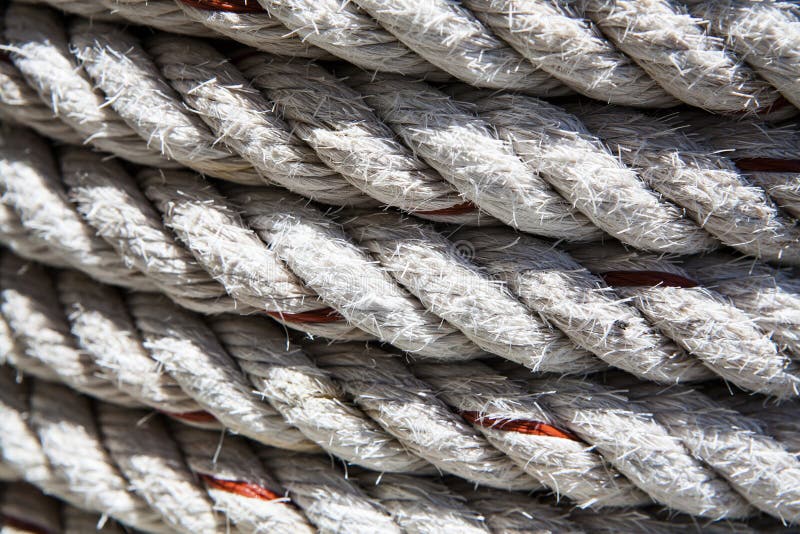 Perfect Rough Rope Texture. Selective Focus Stock Image - Image of ...
