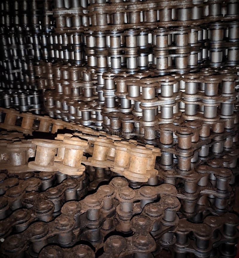 DISPLAY a ROLLER CHAIN â€‹â€‹BACKGROUND Stock Photo - Image of stack ...