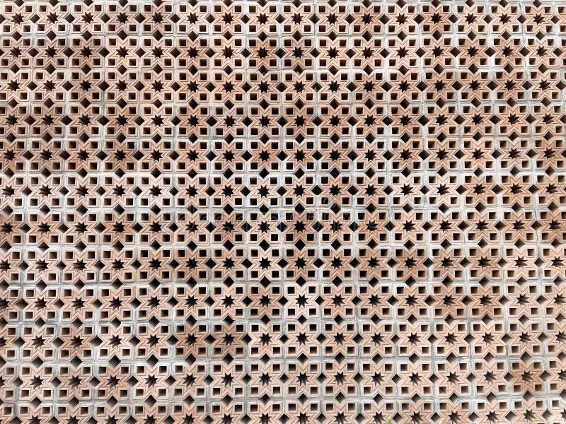 The Background of the Roster Wall Has an Islamic Art Motif Stock Image ...