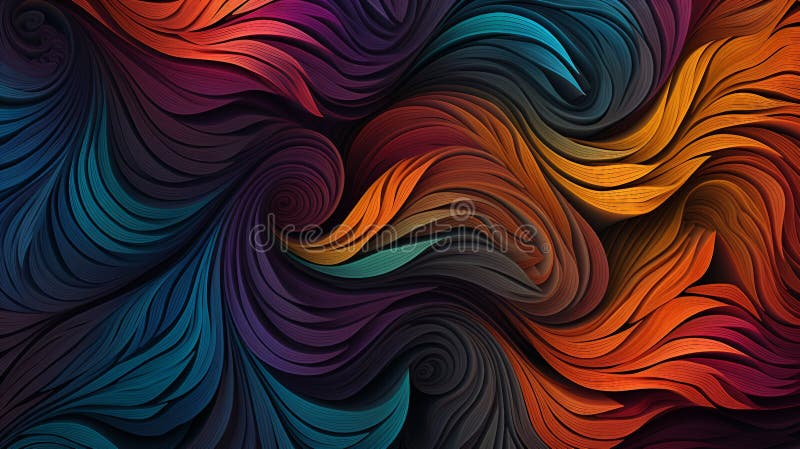 Background Rotating on Itself, Crazy Stock Illustration - Illustration ...