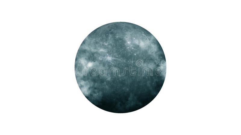Background with Rotating Moon and Surrounded by Animated Clouds Stock ...