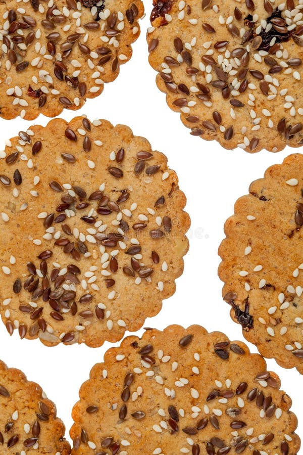 Background of Round Cookies Stock Photo - Image of food, biscuit: 46990374