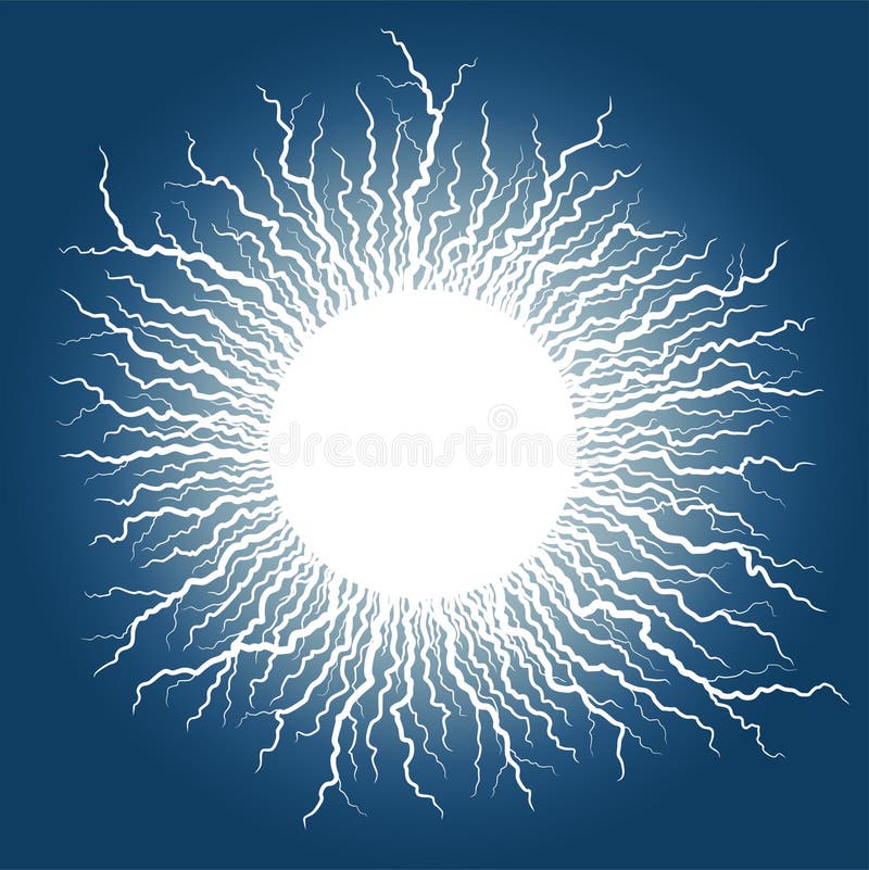 Background with Round Lightning. Stock Vector - Illustration of round ...