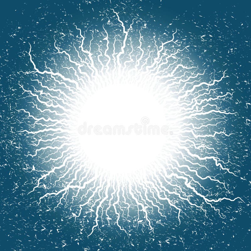 Background with Round Lightning. Stock Illustration - Illustration of ...