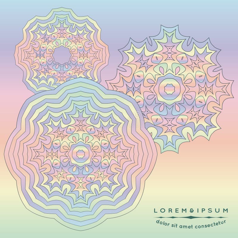 Background of Round Patterns Stock Vector - Illustration of patterns ...