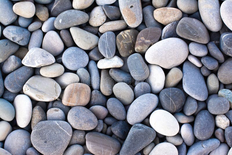 Background with Round Pebble Stones. Stones Beach Smooth, Flat Lay ...