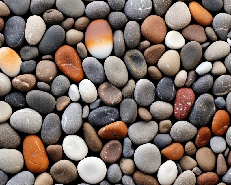 Small Sea Stones, Gravel. Background. Textures Stock Illustration ...