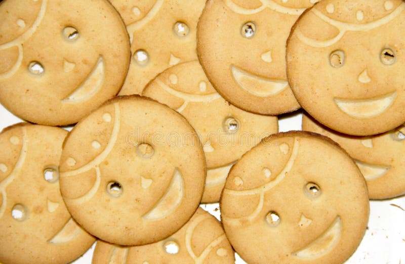 Smiling Cookies stock photo. Image of funny, faces, close - 17203412