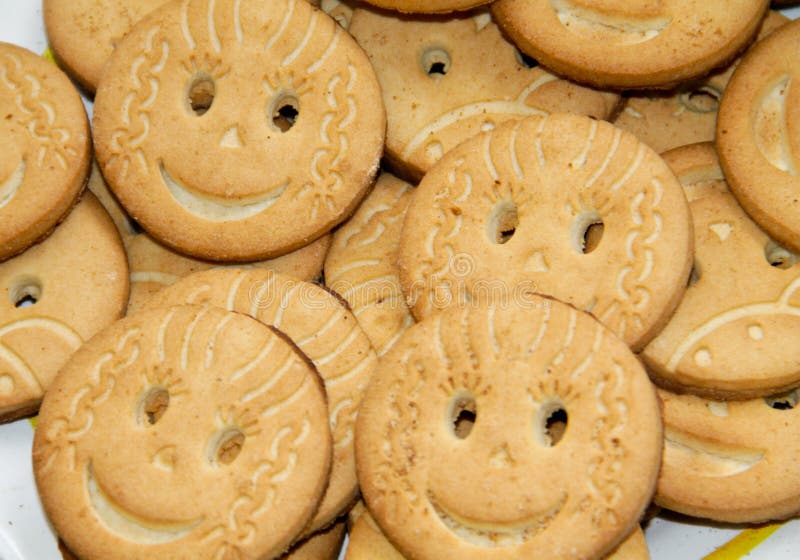 Smiling Cookies stock photo. Image of funny, faces, close - 17203412
