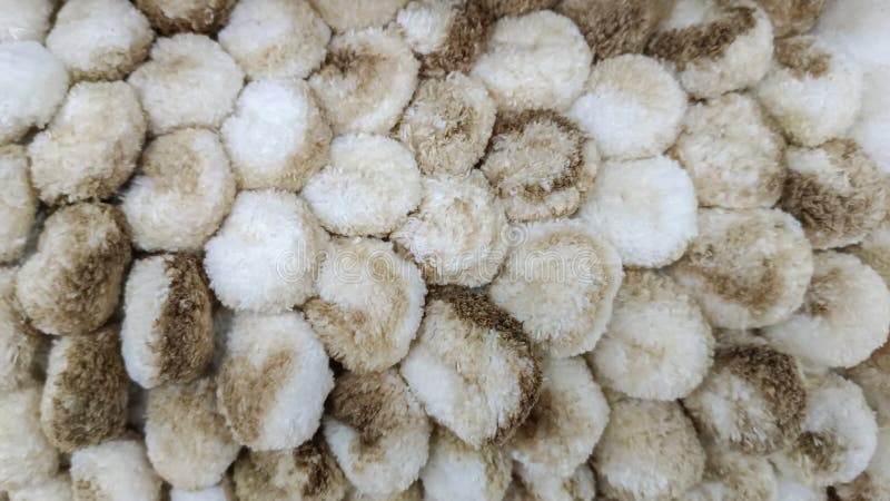 The Background is a Round Soft Pile Carpet Stock Photo - Image of ...