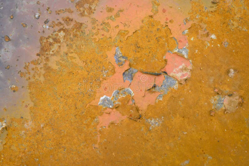 Background with Rust. Surface of Yellow Brown Rusty Metal. Rusty Iron ...