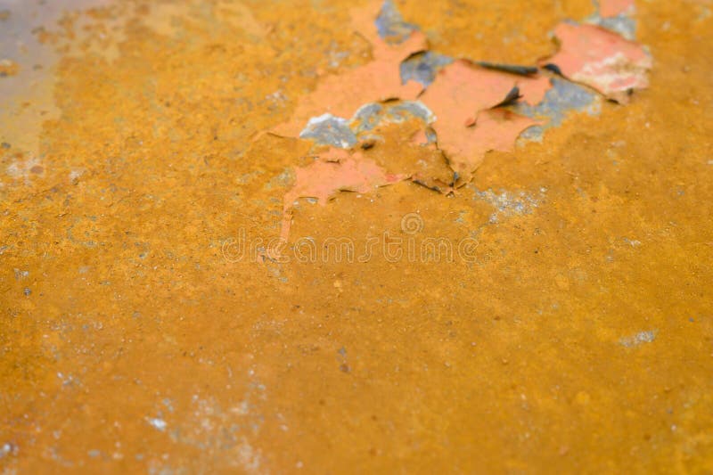 Background with Rust. Surface of Yellow Brown Rusty Metal. Rusty Iron ...