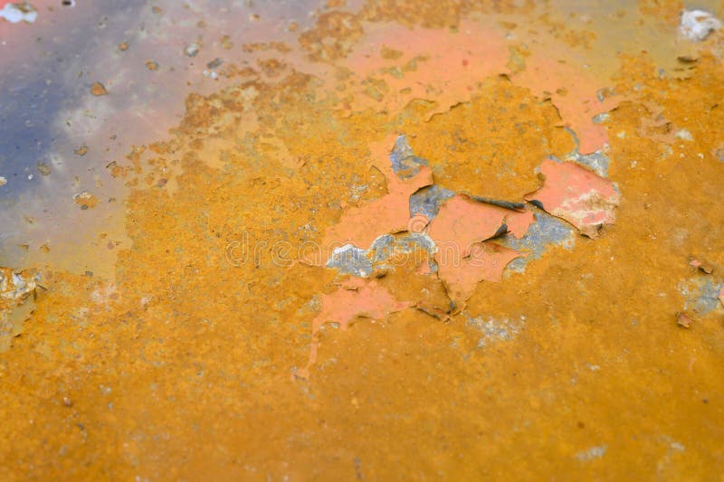 Background with Rust. Surface of Yellow Brown Rusty Metal. Rusty Iron ...