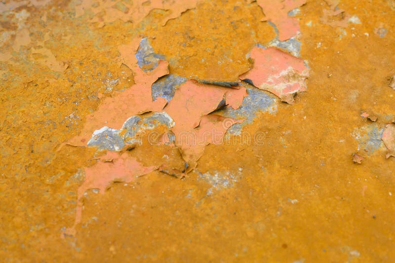 Background with Rust. Surface of Yellow Brown Rusty Metal. Rusty Iron ...