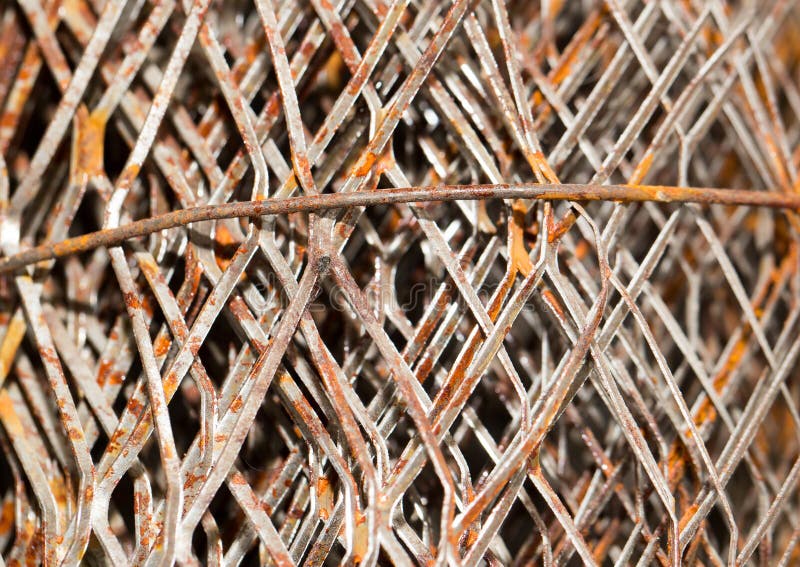 Background of Rusty Metal Mesh Stock Image - Image of design, abstract ...