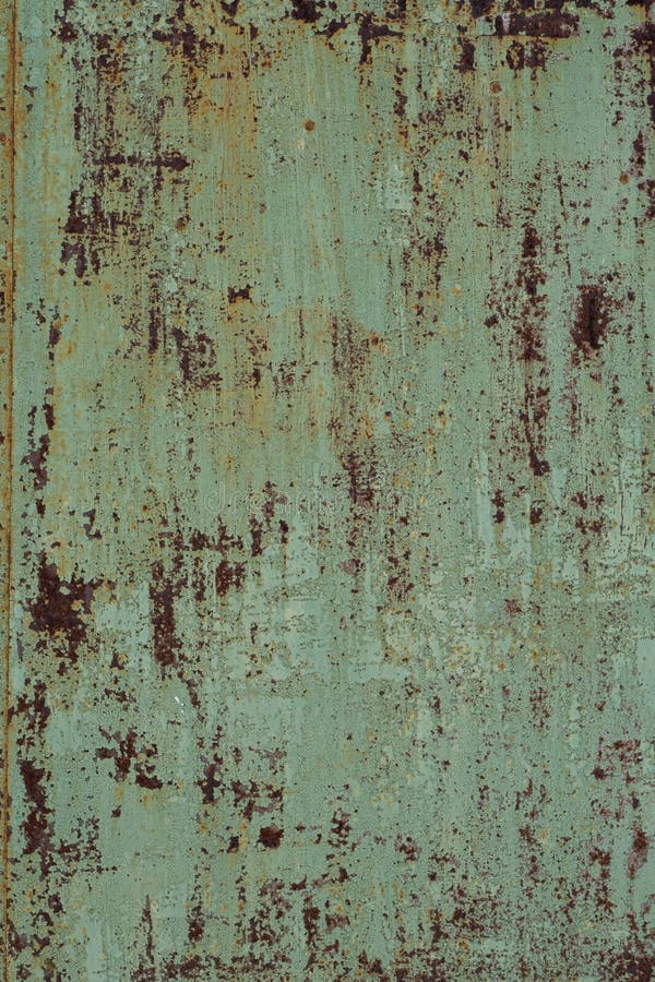 Background with Rusty Metal Texture Painted with Green Paint Stock ...