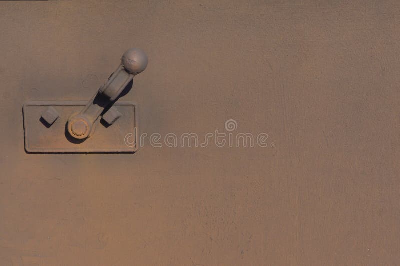 With Rusty Metal Wall and Lever Stock Photo - Image of machinery, rusty ...