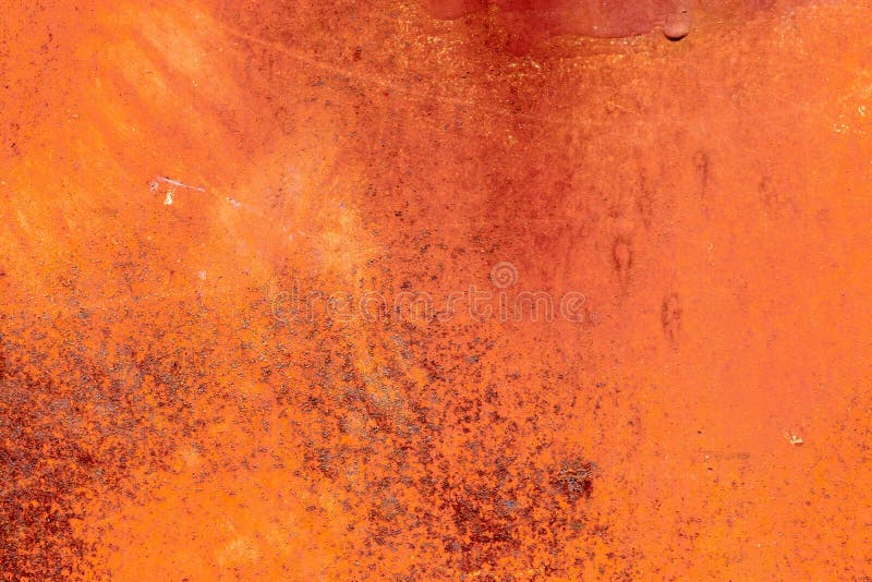 Background of Rusty and Orange Metal Surface Stock Image - Image of ...