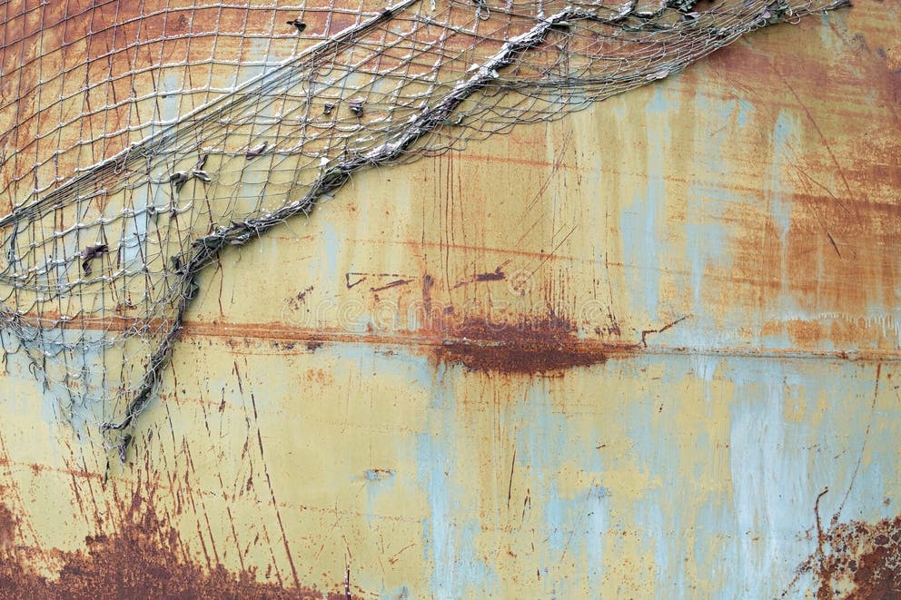 Background of Rusty Painted Metal Texture Stock Photo - Image of ...
