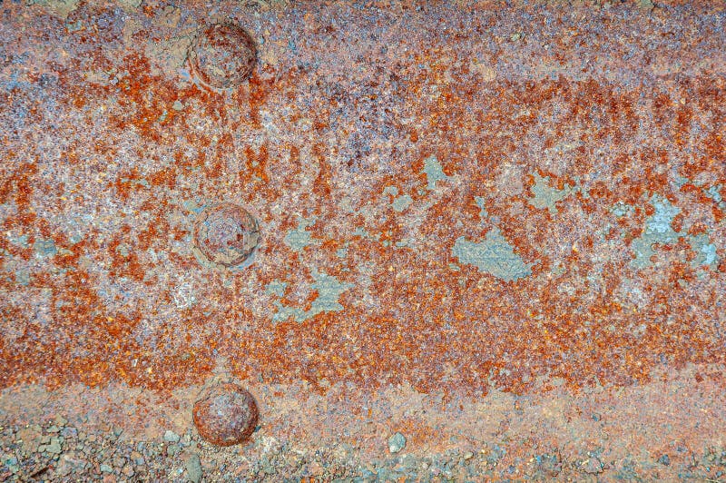 Rusty Riveted Steel Background Stock Photo - Image of pattern, brown ...