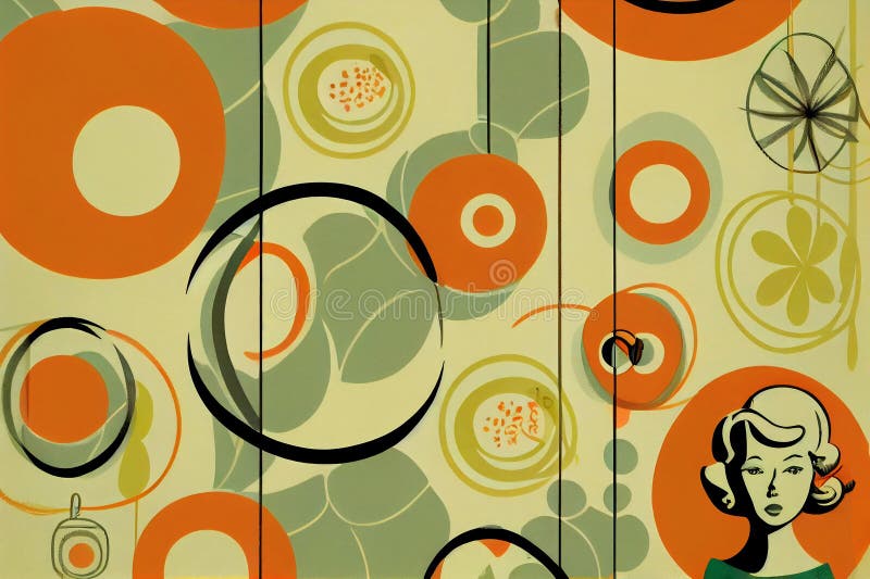 Background in 60s, 70s, 80s Style. Wallpaper or Poster Stock ...