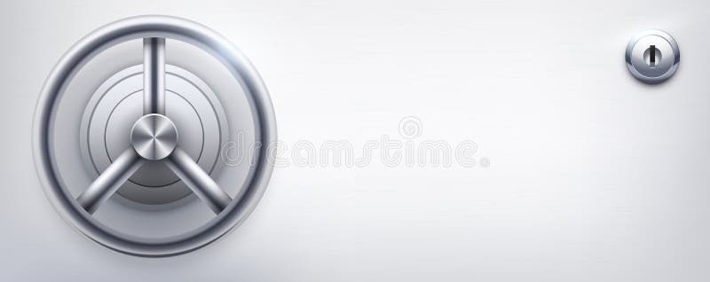 Background with Safe and a Place for Text Stock Vector - Illustration ...