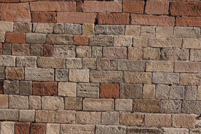 Background of Sand Stone Wall in a Temple Stock Photo - Image of temple ...