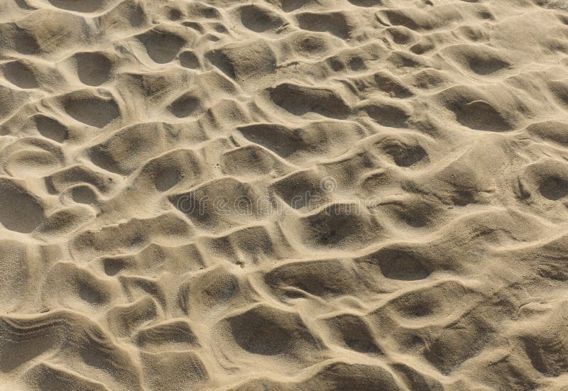 Background of Sand Where Waves Have Previously Crated a Ripple Stock ...