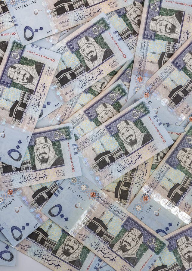 Background of Saudi Riyals stock image. Image of dinar - 54262807