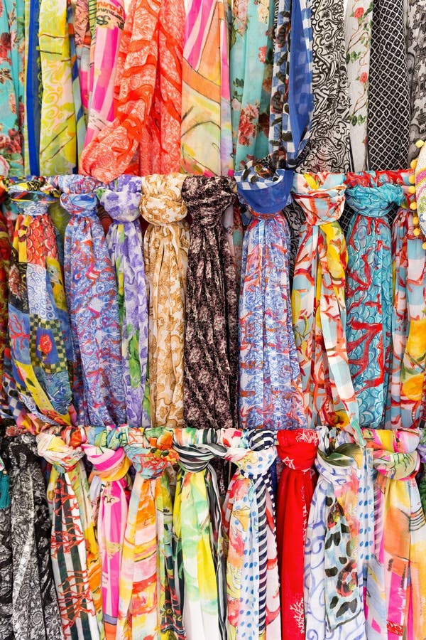 Background of scarves. stock image. Image of clothing - 99245849