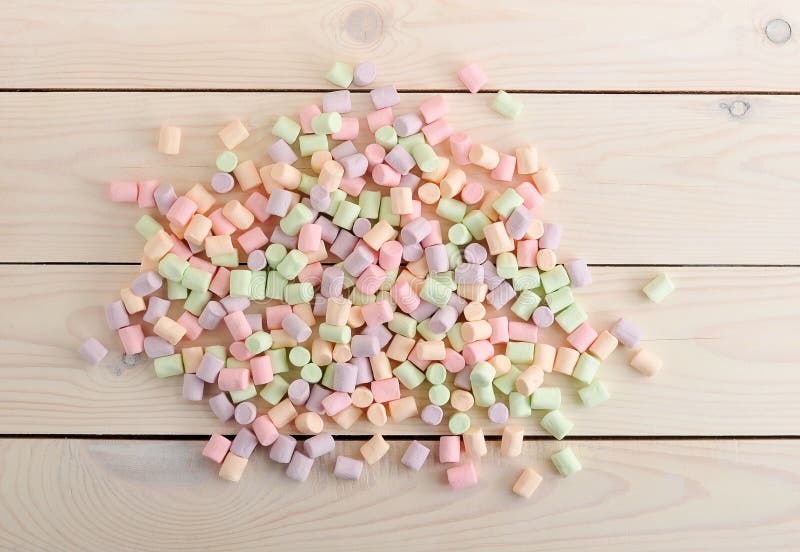 Background from the Scattered Candy Marshmallows Stock Image - Image of ...