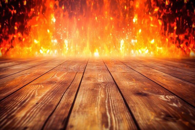 Background Scenario Wall for Photography with an Old and Blurred Fire ...