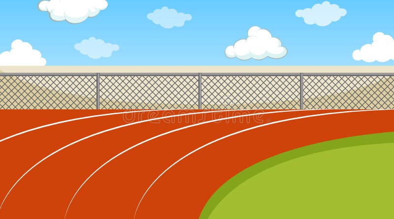 Background Scene of Running Track and Field Stock Vector - Illustration ...