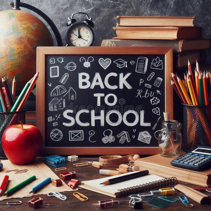 Background School Board with the Inscription "Back To School ...