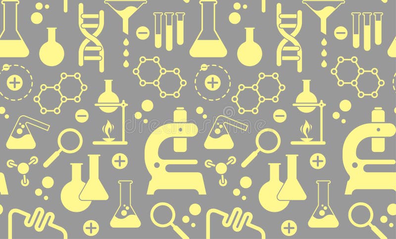 Physics Icons Set, Yellow & Grey Stock Vector - Illustration of black ...