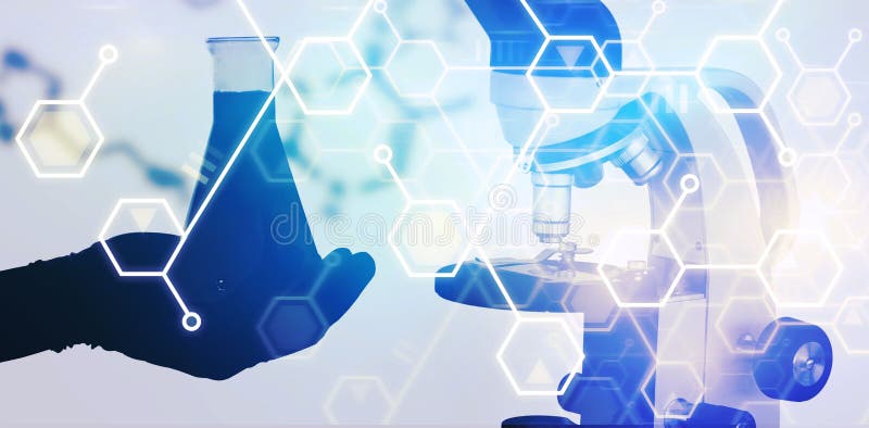 Background of Scientist Working in Laboratory Stock Image - Image of lecturer, technology: 255407359