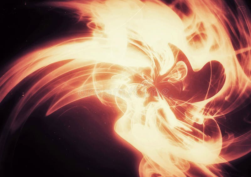 Background of Scorching Fire Flames Burning in the Dark Stock ...