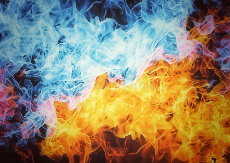 Background of Scorching Fire Flames Burning in the Dark Stock ...