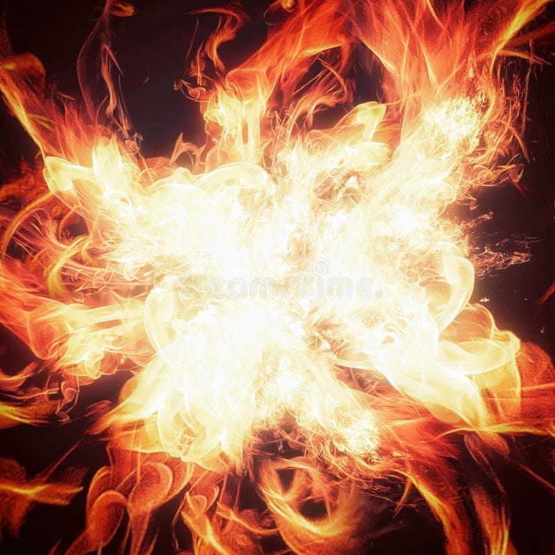 Abstract Background with Flames Exploding Stock Illustration ...