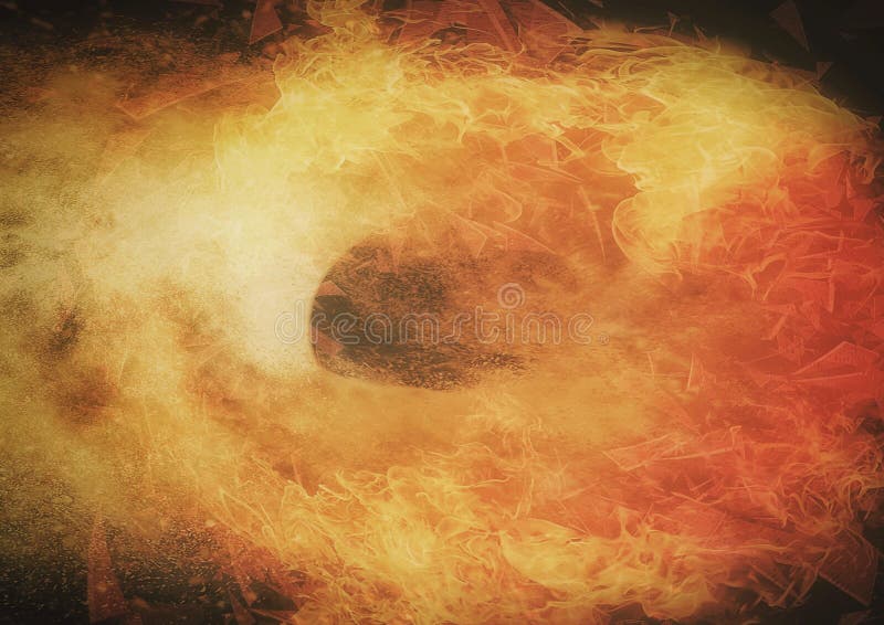 Background of Scorching Fire Flames Burning in the Dark Stock ...