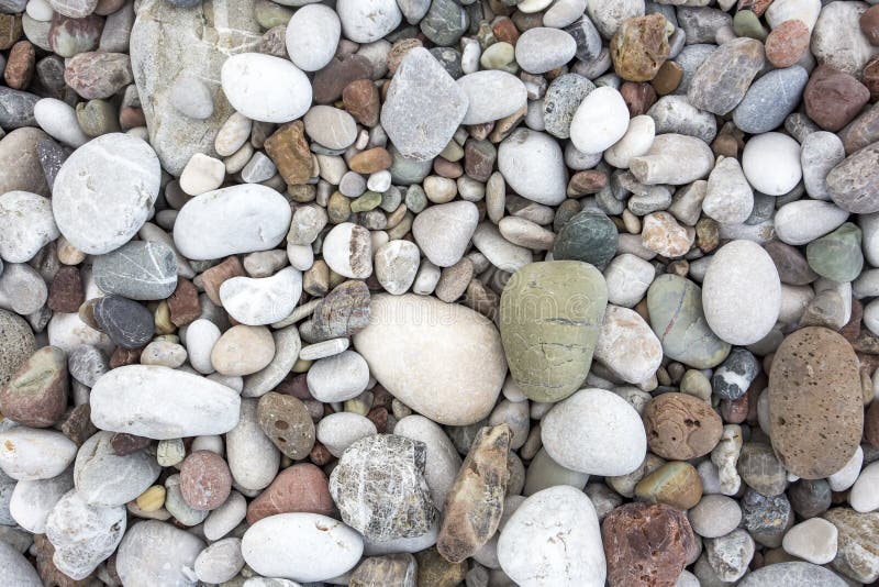 Background from Sea Pebble. Small Stones, Top View Stock Photo - Image ...