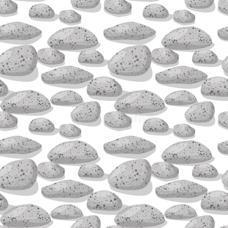 Background of Sea Stones. Pattern in Vector Natural Style. Different ...