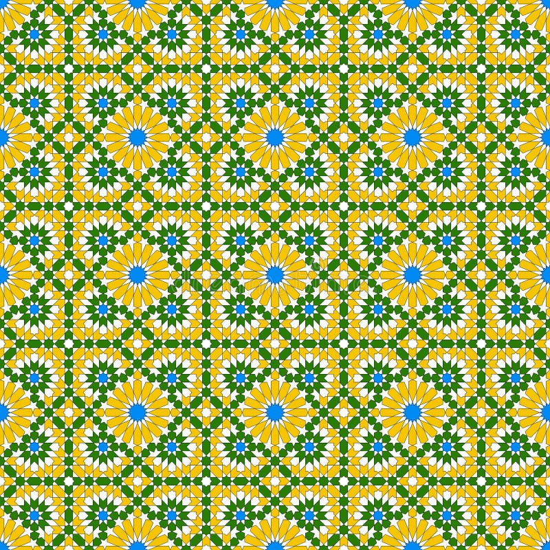 Background Seamless Pattern Based on Traditional Islamic Art Stock ...