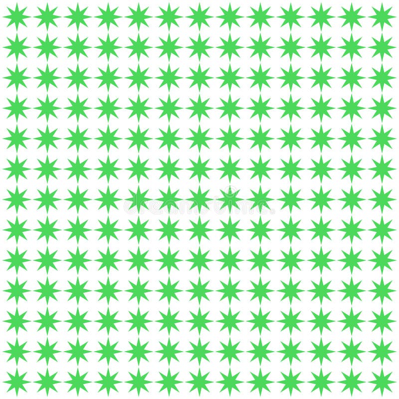 Background Seamless Pattern with Green Star Vector. Stock Vector ...