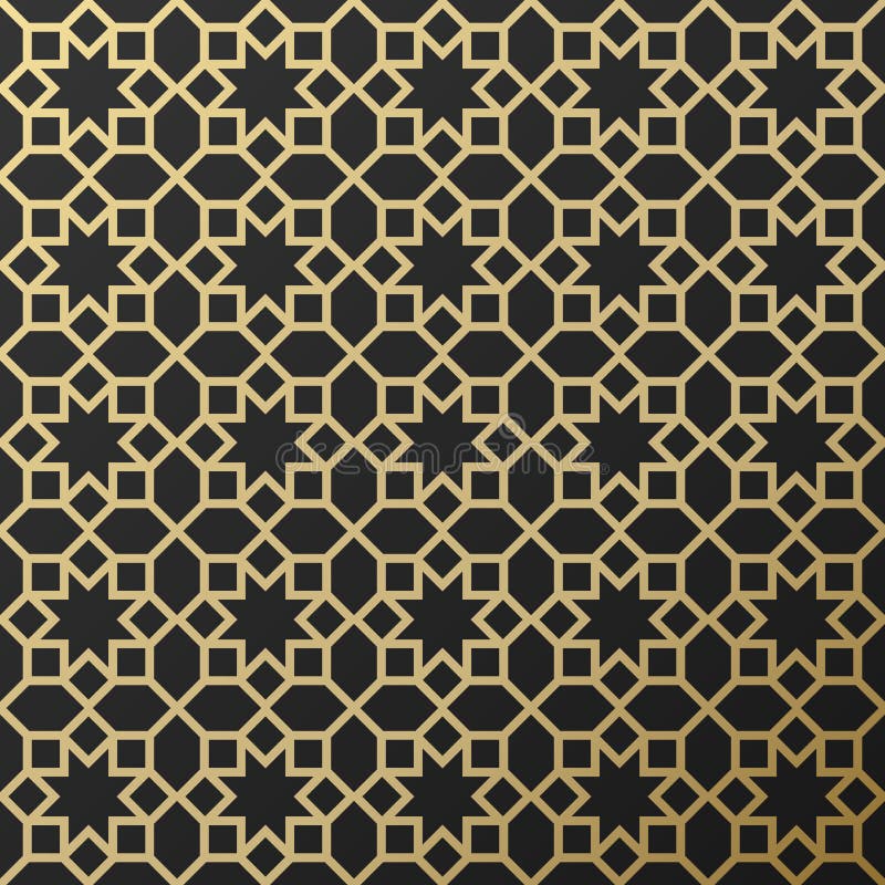 Background with Seamless Pattern in Islamic Style Stock Vector ...