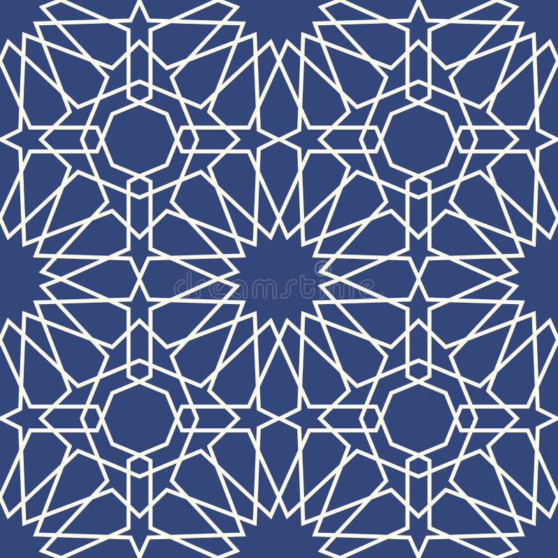 Background with Seamless Pattern Islamic Style Vector Stock Vector - Illustration of history ...
