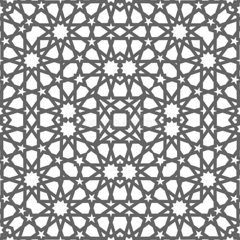 Background with Seamless Pattern Islamic Style Vector Stock Vector ...